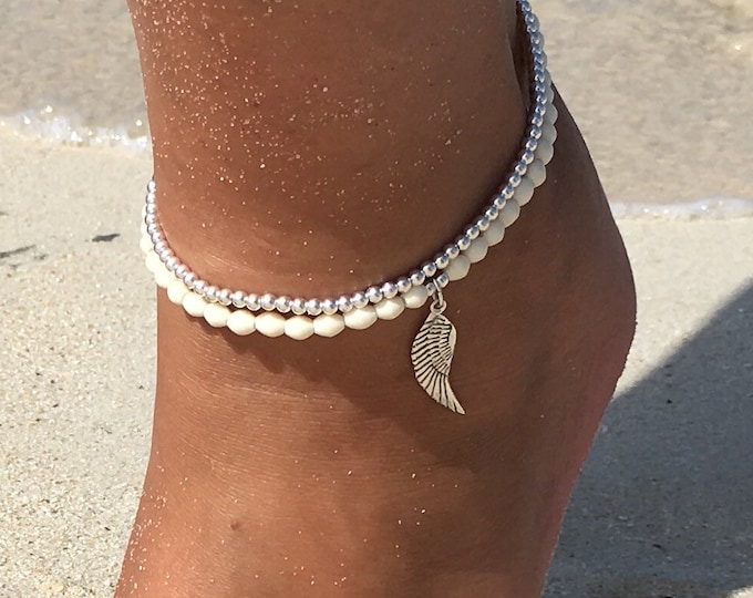 Sterling Silver Anklet/Ankle Bracelet with Sterling Silver | Etsy