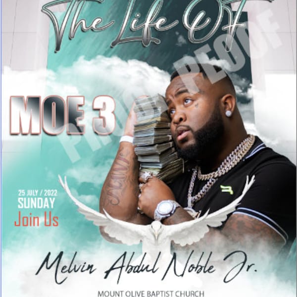 Moe No Funeral - Etsy