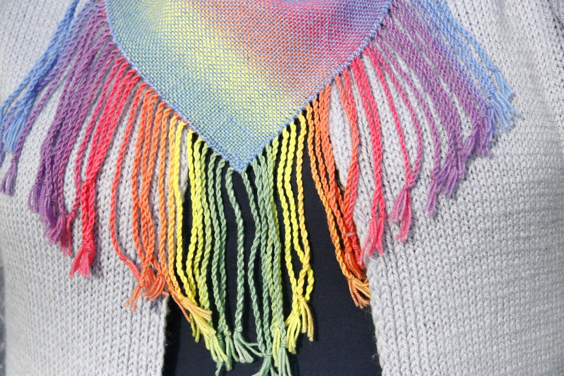 Rainbow Fade Cowl PDF Weaving Pattern for Rigid Heddle Loom - Etsy