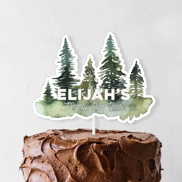 Tree Cake Topper - Etsy