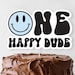 One Happy Dude Sign, Printable Smile Face 1st Birthday Art Print, One ...
