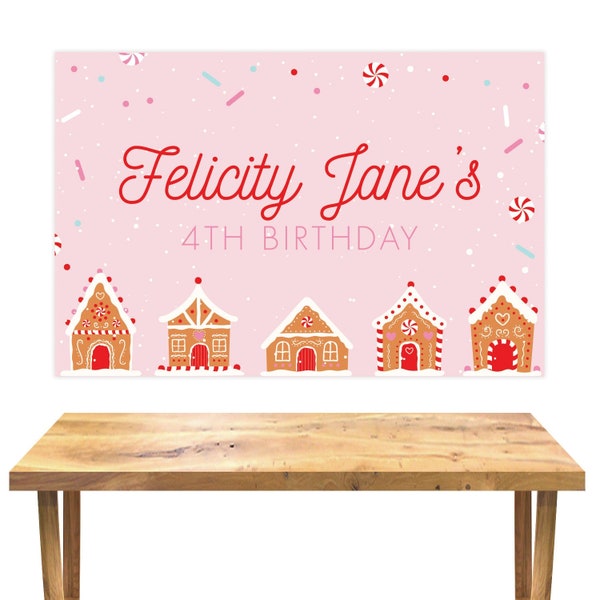 Gingerbread Backdrop - Etsy