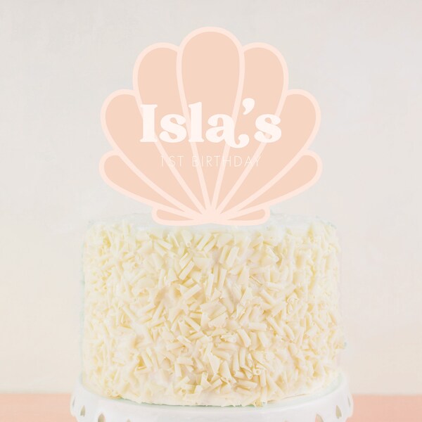 Seashell Cake Topper - Etsy