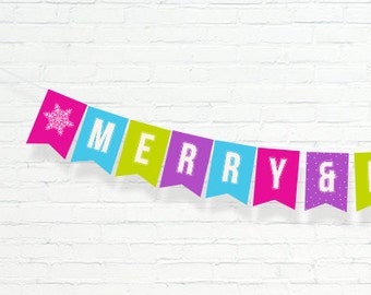 Printable Christmas Banner DIY Coloring Banner Classroom - Etsy UK