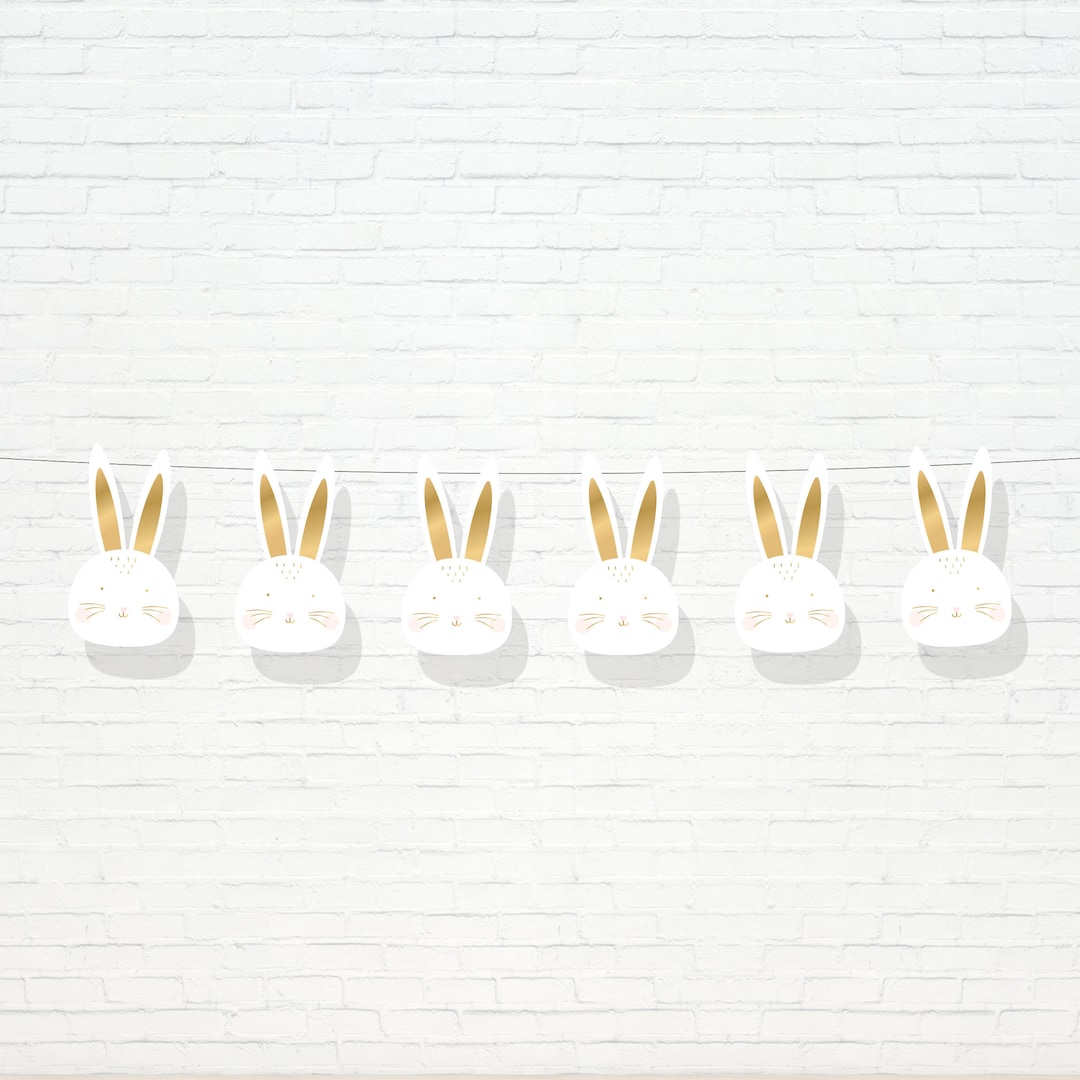 Bunny Banner - Printable Pink Some Bunny is One Easter 1st Birthday ...