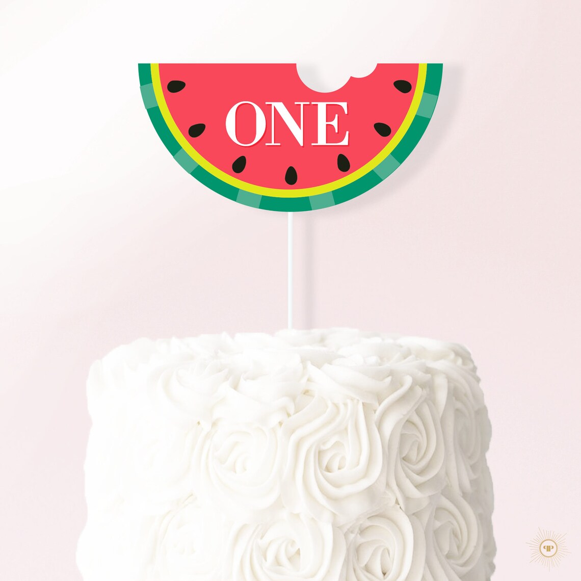 One in A Melon Cake Topper Printable Cake Topper - Etsy