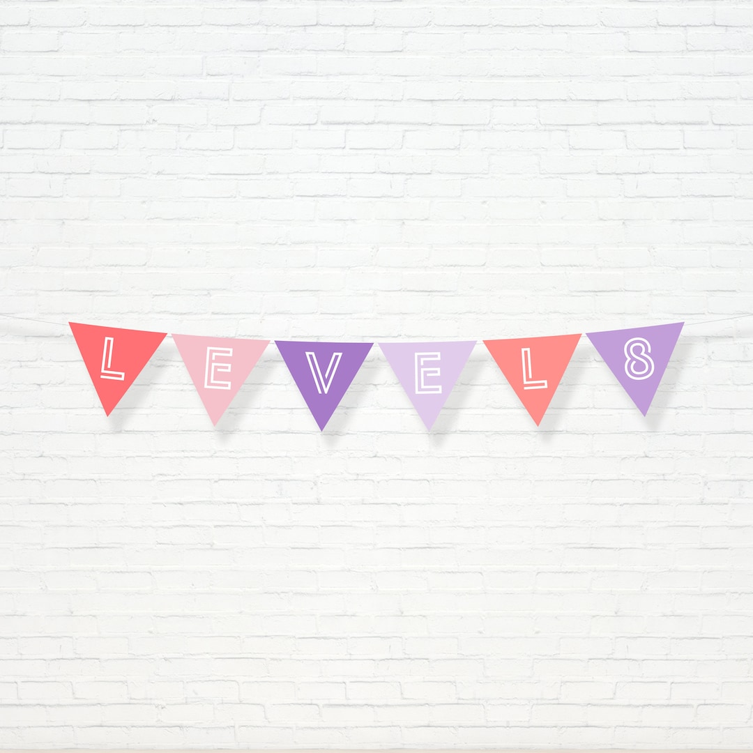 Girl Gamer Banner Printable Level up Gamer Happy Birthday - Etsy Canada