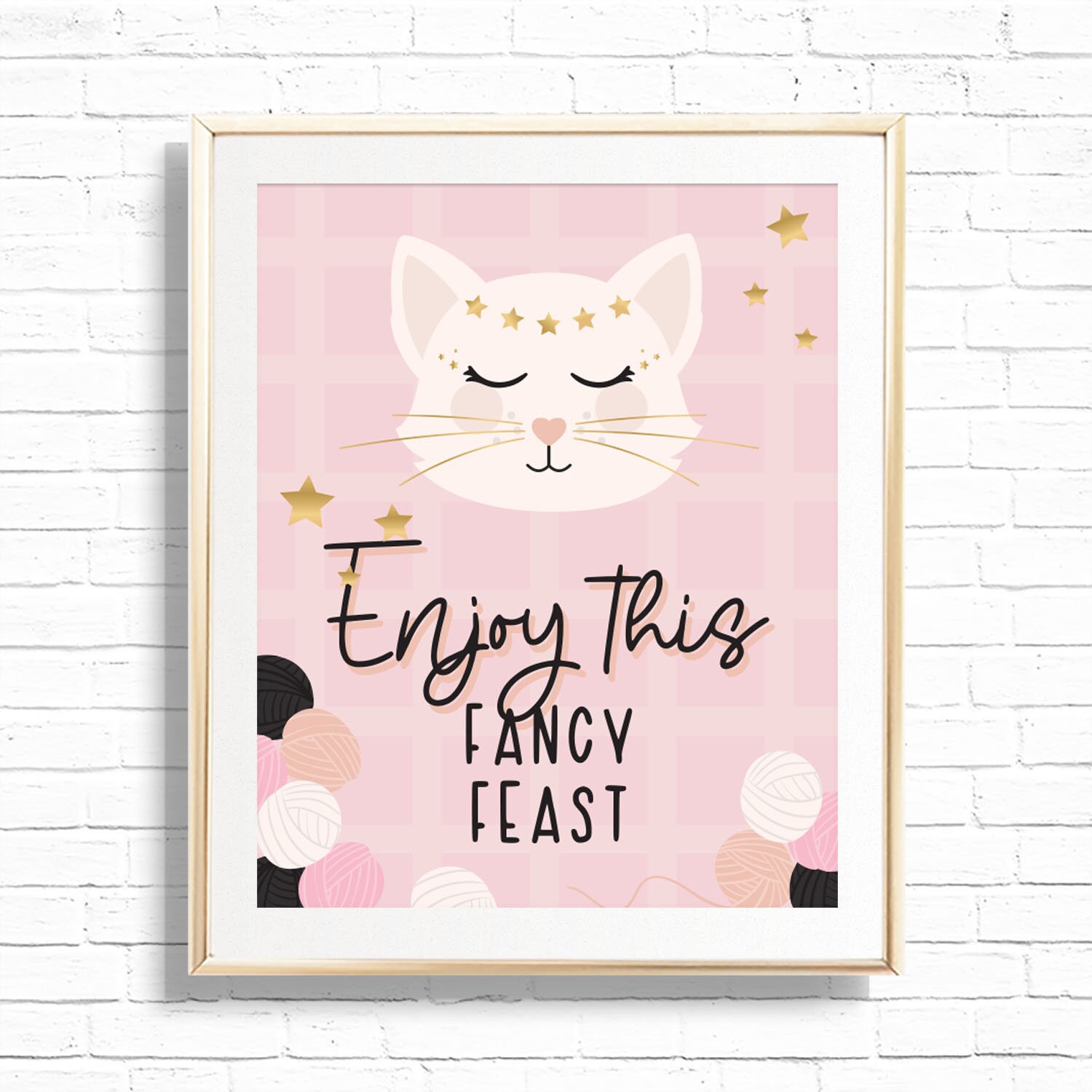 Cat Fancy Feast Sign - Printable Boho Kitty Cat 1st Birthday Food Table ...