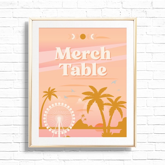 Festival Merch Table Sign Printable Boho Carnival Music - Etsy