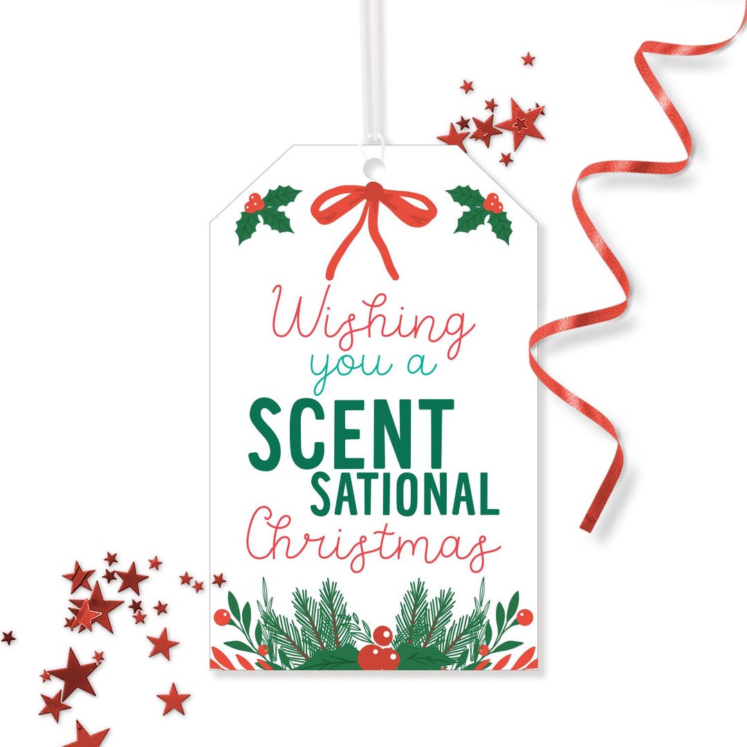 Christmas Gift Tag - Printable Wishing You a Scentsational - Soapthank ...