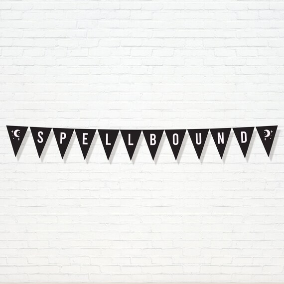 Spellbound Halloween Banner Printable Spooky Halloween - Etsy