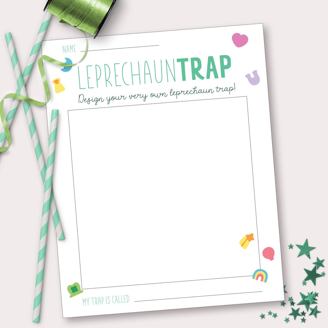 Leprechaun Trap - Printable Design Your Own How to Catch A Leprechaun ...