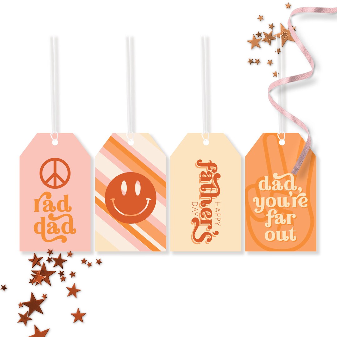 Father's Day Tags - Printable Rad Dad Gift Cards From Kids - Groovy ...