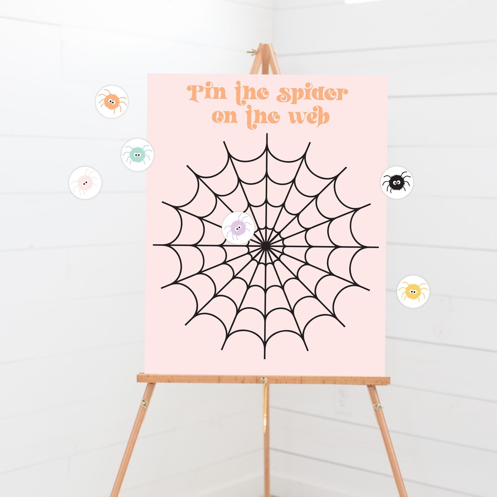 Pin the Spider on the Web Game Printable Pin the Tail | Etsy