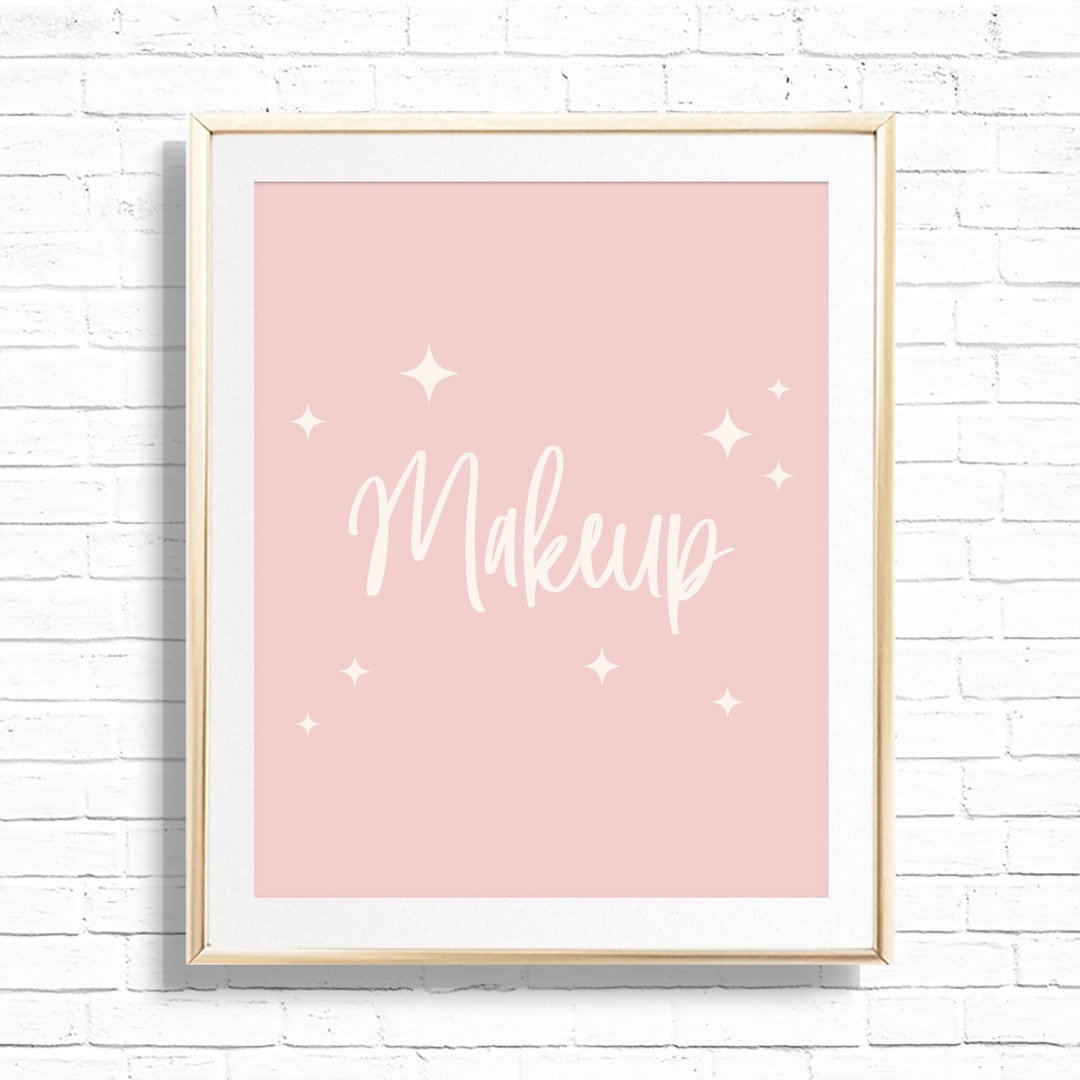 Makeup Birthday Sign - Printable Spa & Makeup Birthday Party Print ...