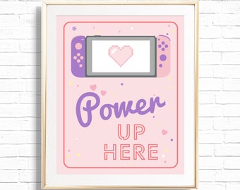 Power up Here Sign - Etsy