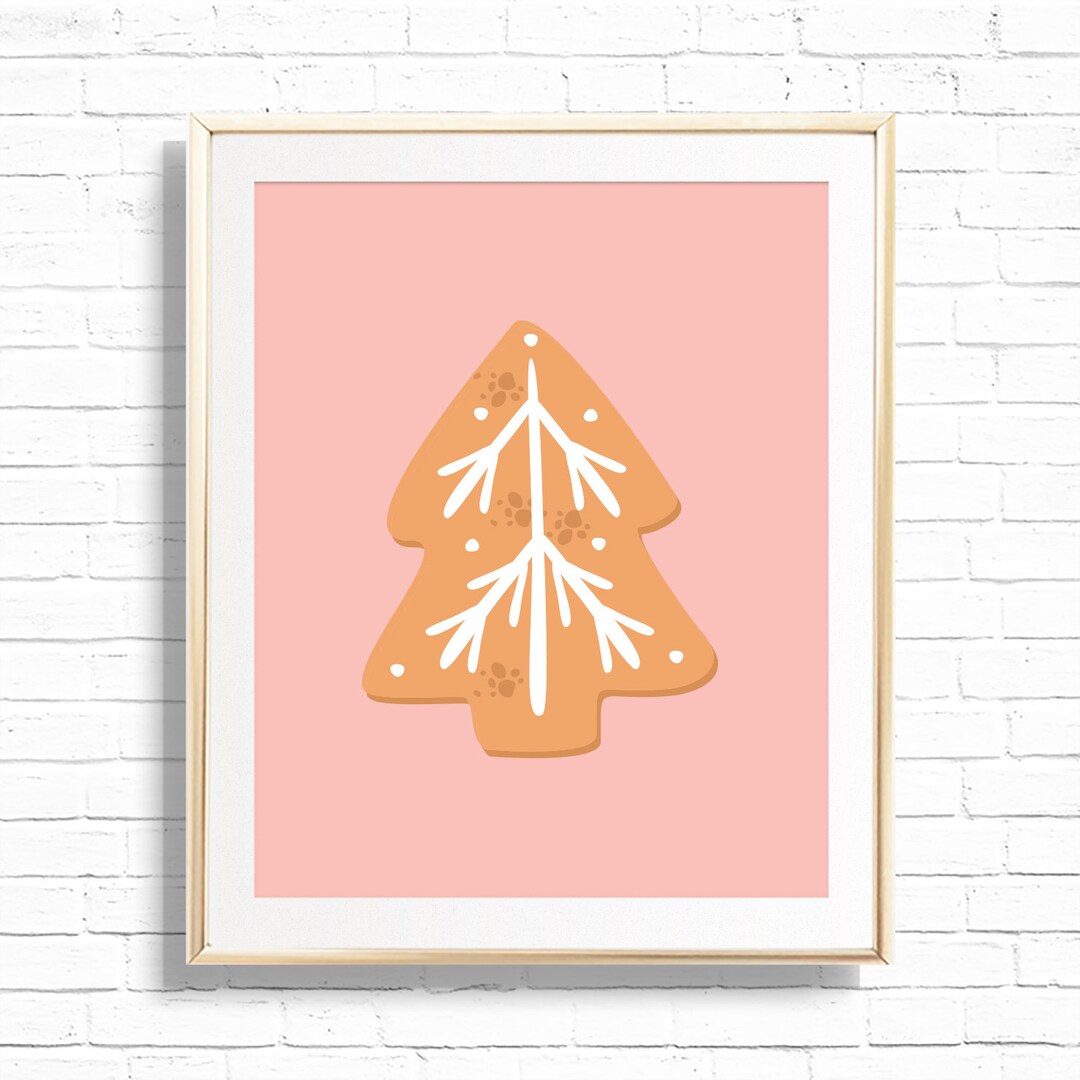 Boho Tree Gingerbread Cookie Home Decor Art Print - Printable 8x10 Boho ...