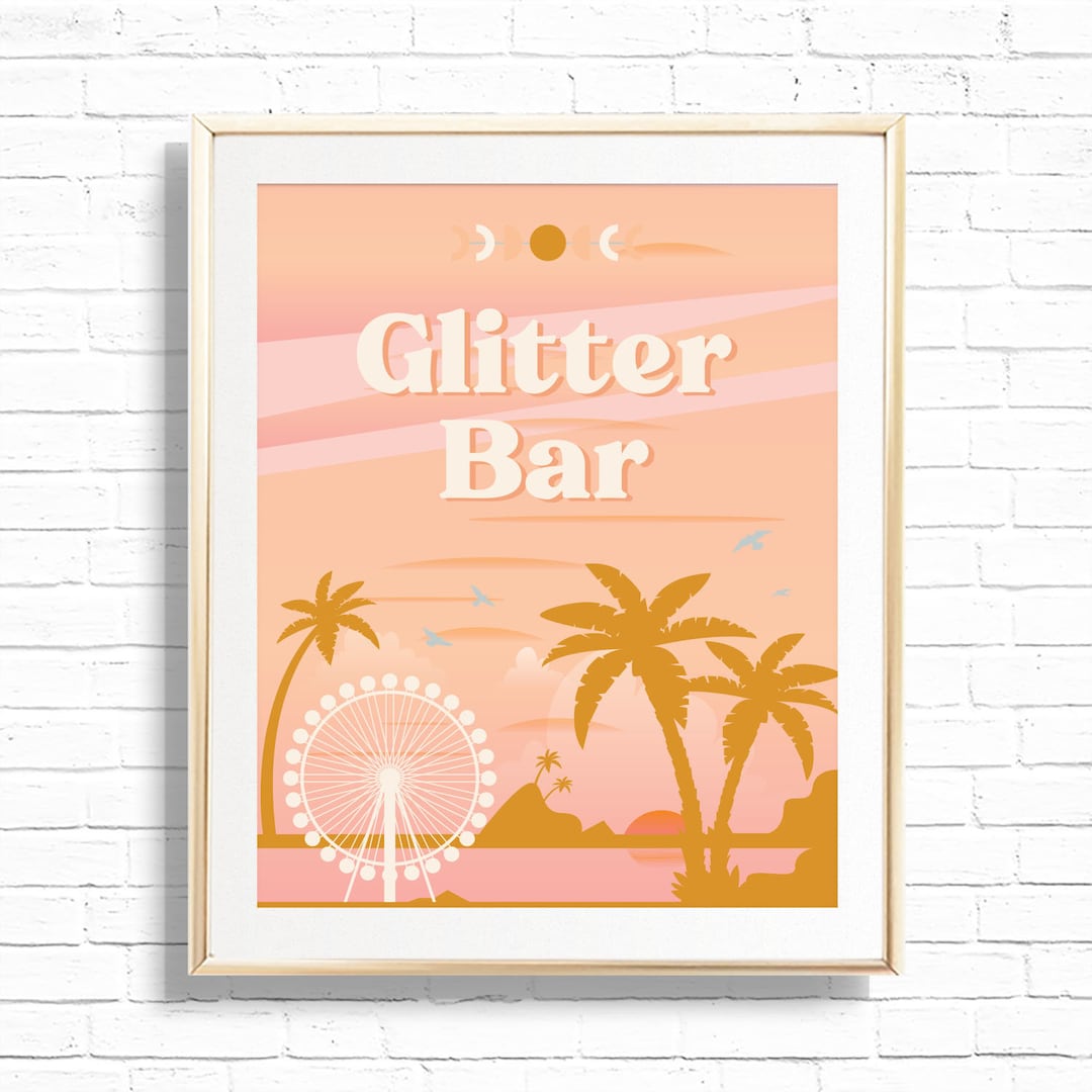 Festival Glitter Bar Sign - Printable Boho Carnival Music Festival ...