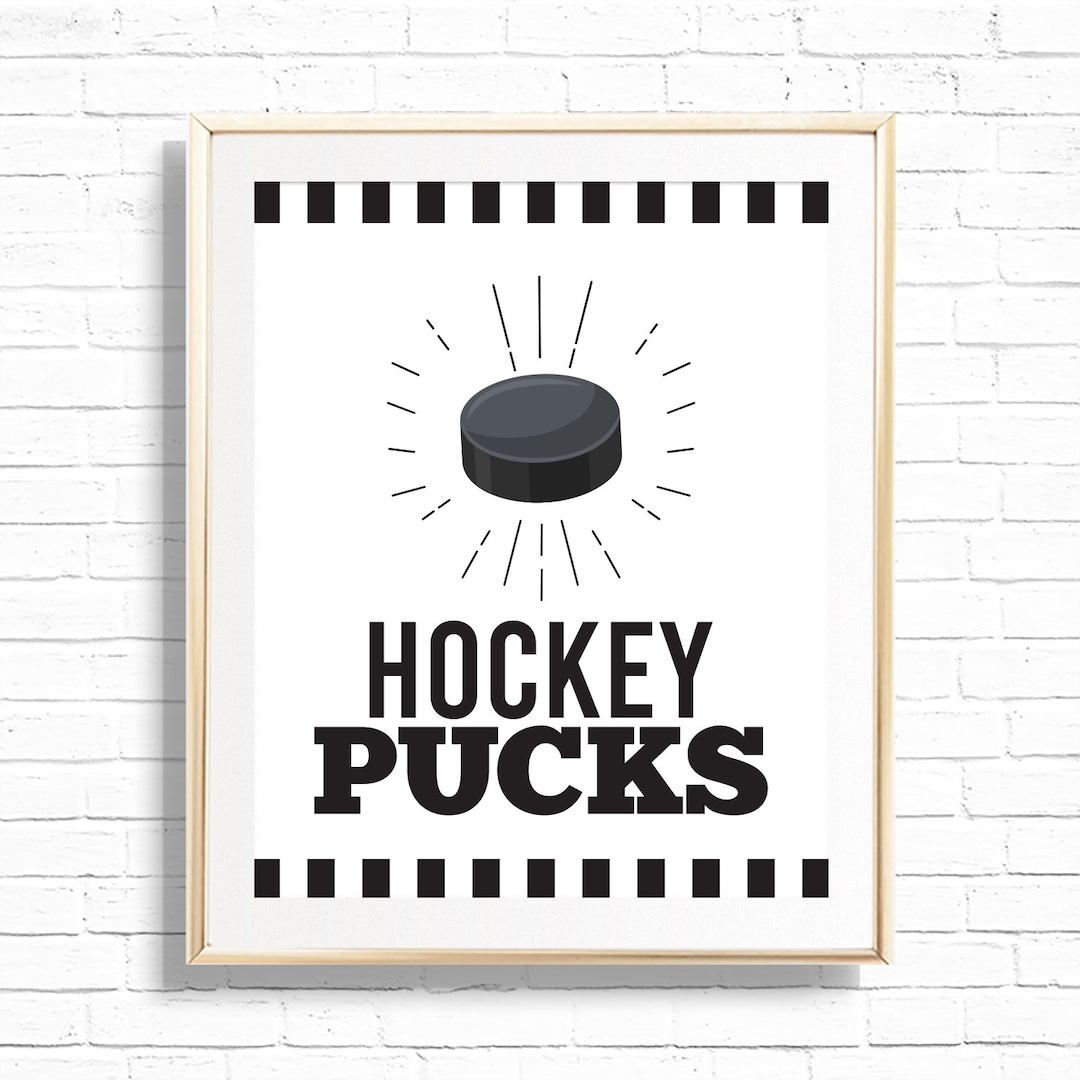 Hockey Pucks Sign - Printable Good Game First Birthday Party Decor ...