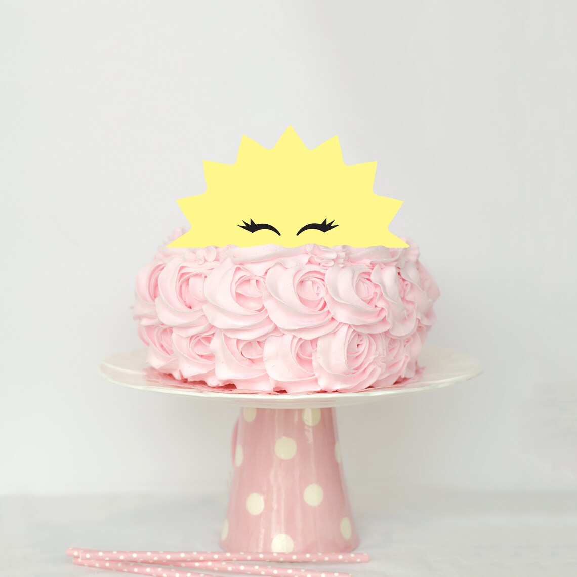 Sunshine Cake Topper - Printable Summer Sun Birthday Party Cake Banner ...