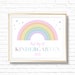 First Day of School Sign - Printable Pastel & Iridescent Rainbow ...