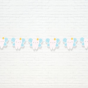 Tooth Fairy Banner - Printable First Tooth Celebration Garland - Going ...