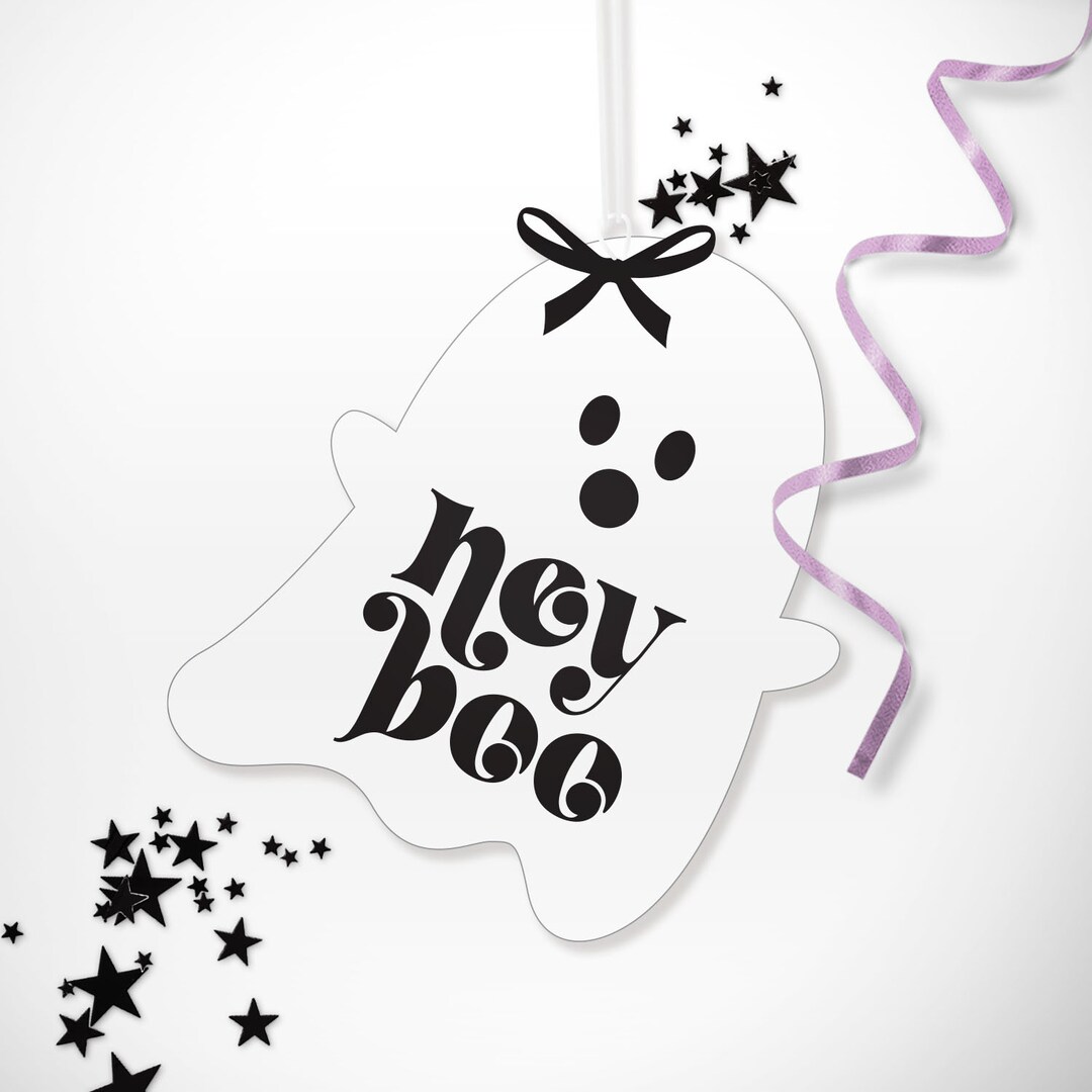 Ghost Hey Boo Tags - Printable Pink Halloween Cute Ghost Cards From ...