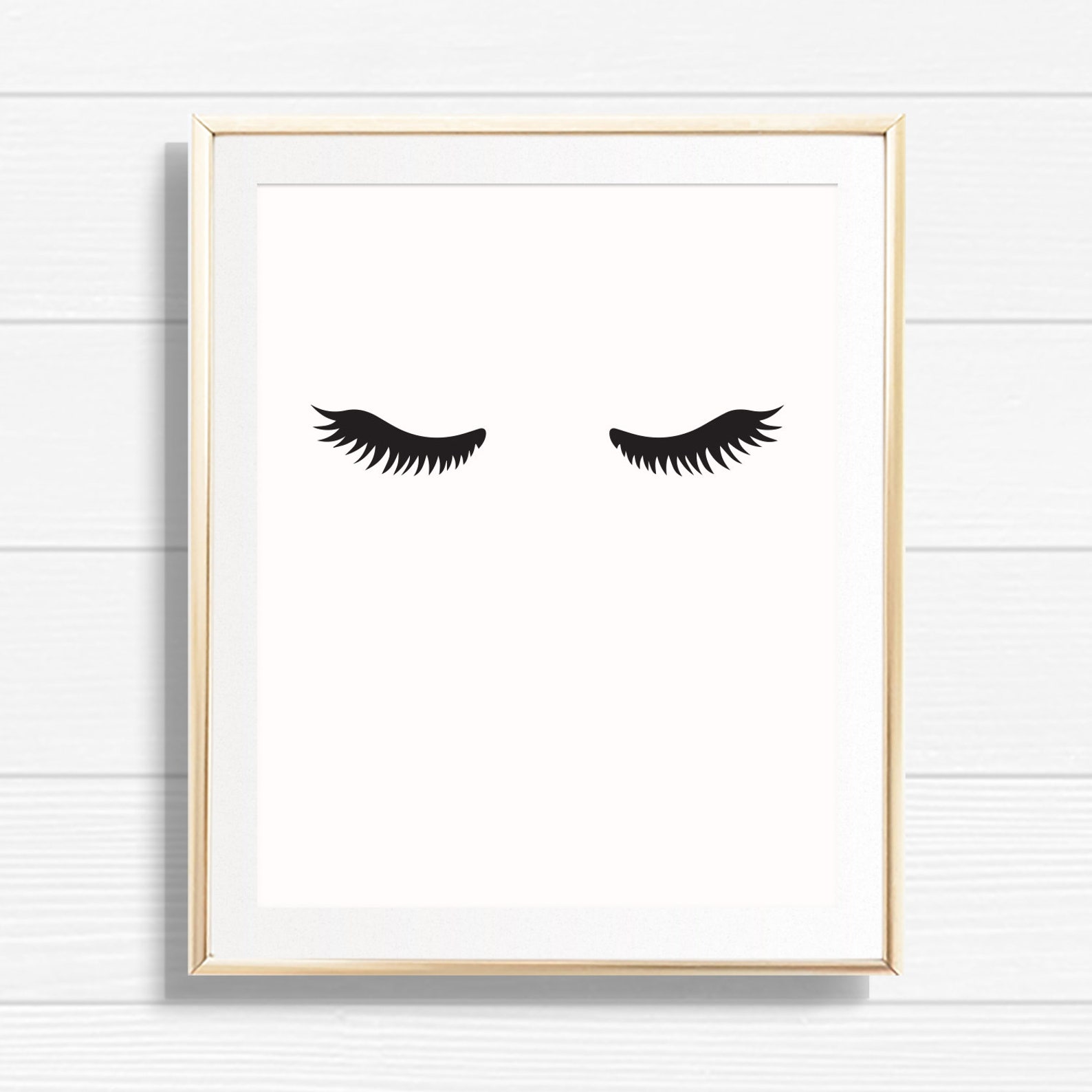 Winged Eyelashes Art Print Printable Lashes Beauty Makeup - Etsy