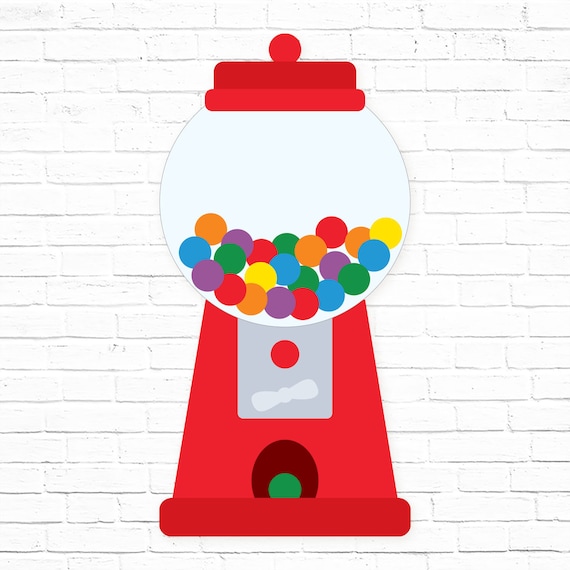Printable Gumball Machine Poster Gumball Machine, Candy Bubble Gum Or
