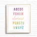 Rainbow Alphabet Nursery Art Print - 8x10 Printable ABC Elemeno Kids ...