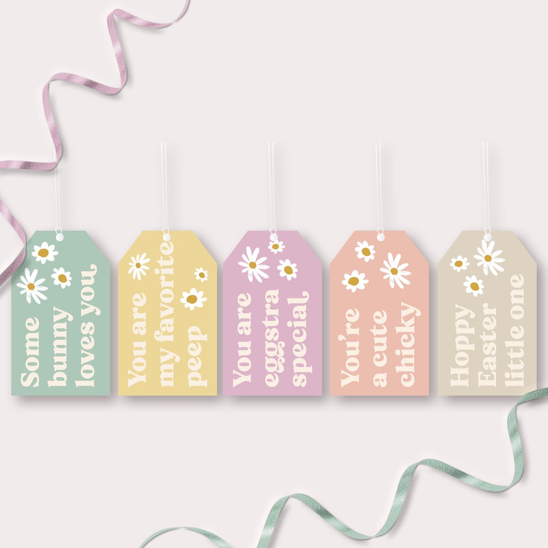 Easter Basket Gift Tags - Printable Easter Cards for Kids - Easter ...