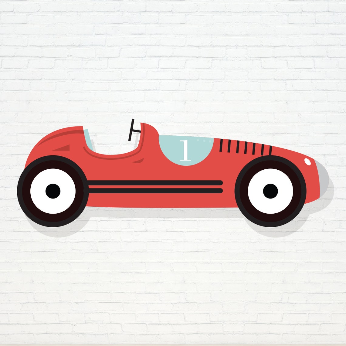 Car Wall Sign Printable Vintage Racing Car 1st Birthday - Etsy