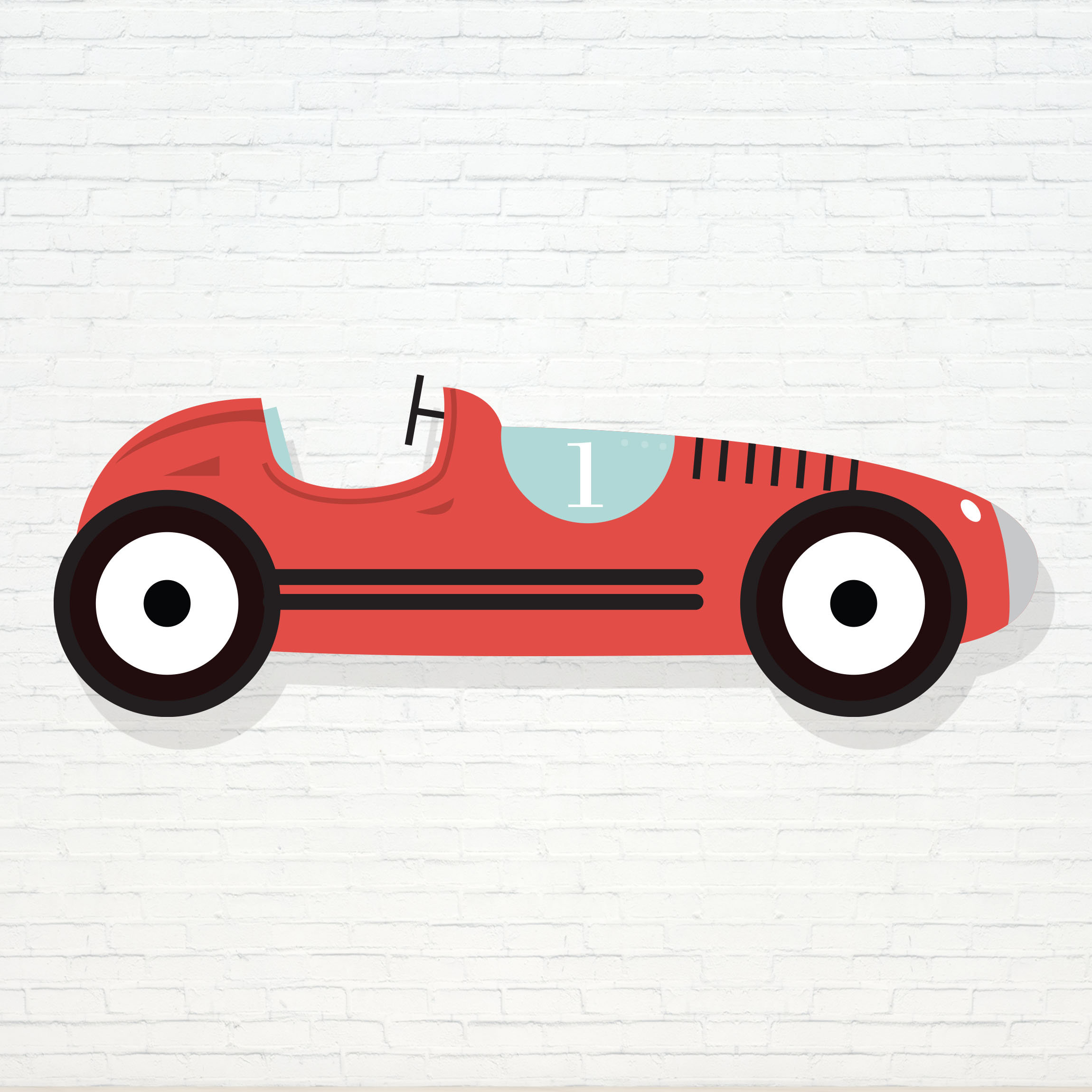 Car Wall Sign Printable Vintage Racing Car 1st Birthday - Etsy