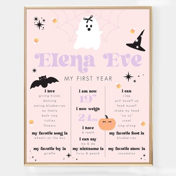 Spooky One Chart Printable - Etsy