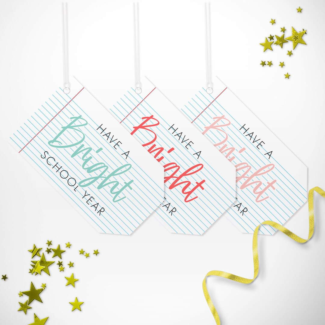 Back to School Tags - Printable Have a Bright School Year Cards From ...