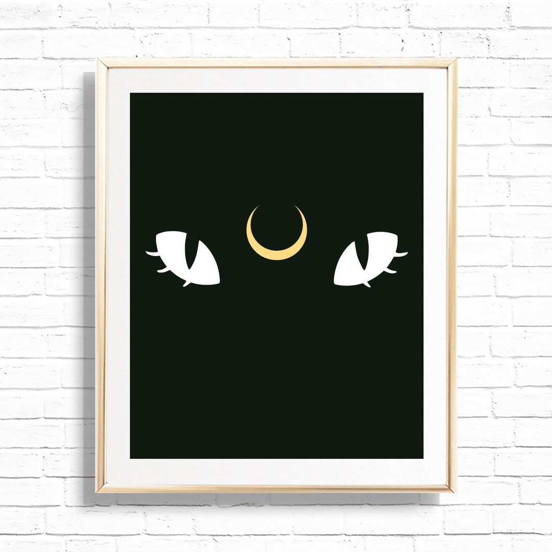 Cat Eyes Print - Printable Halloween Scary Boho Kitten Eyes Party Decor ...