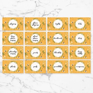 Nursery Drawer Labels - Printable Honey Bee Bumblebee Baby Closet ...