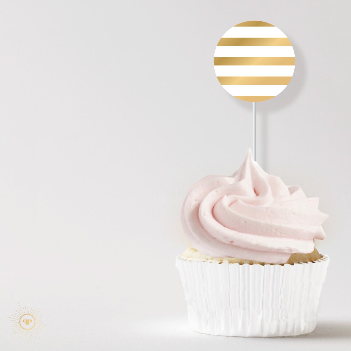 Glam Gold Party Cupcake Toppers Printable Food Picks - Etsy