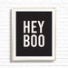 Hey Boo Print Printable Pink Halloween Wall Art Decor - Etsy