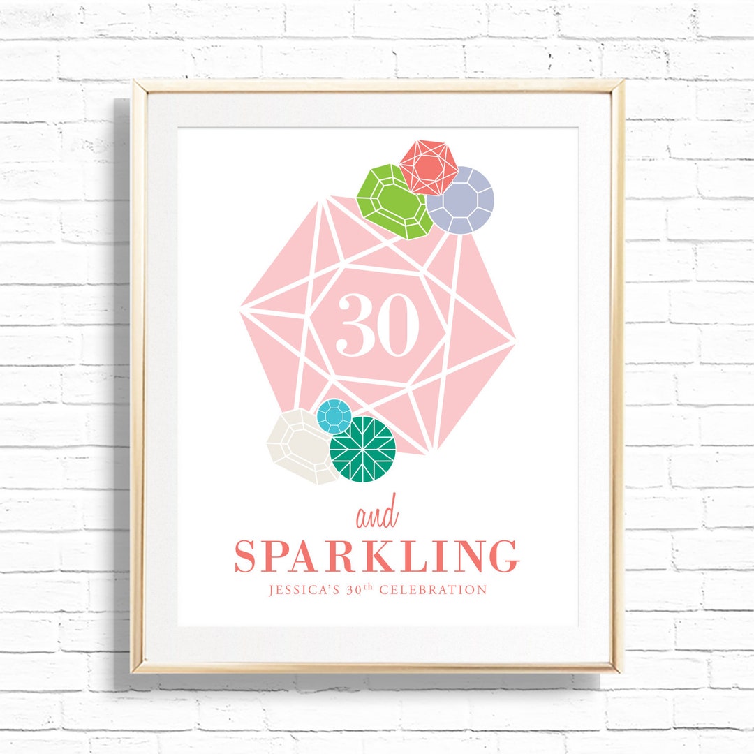 Precious Gems & Jewels Birthday Party Welcome Sign Printable Gemstone ...
