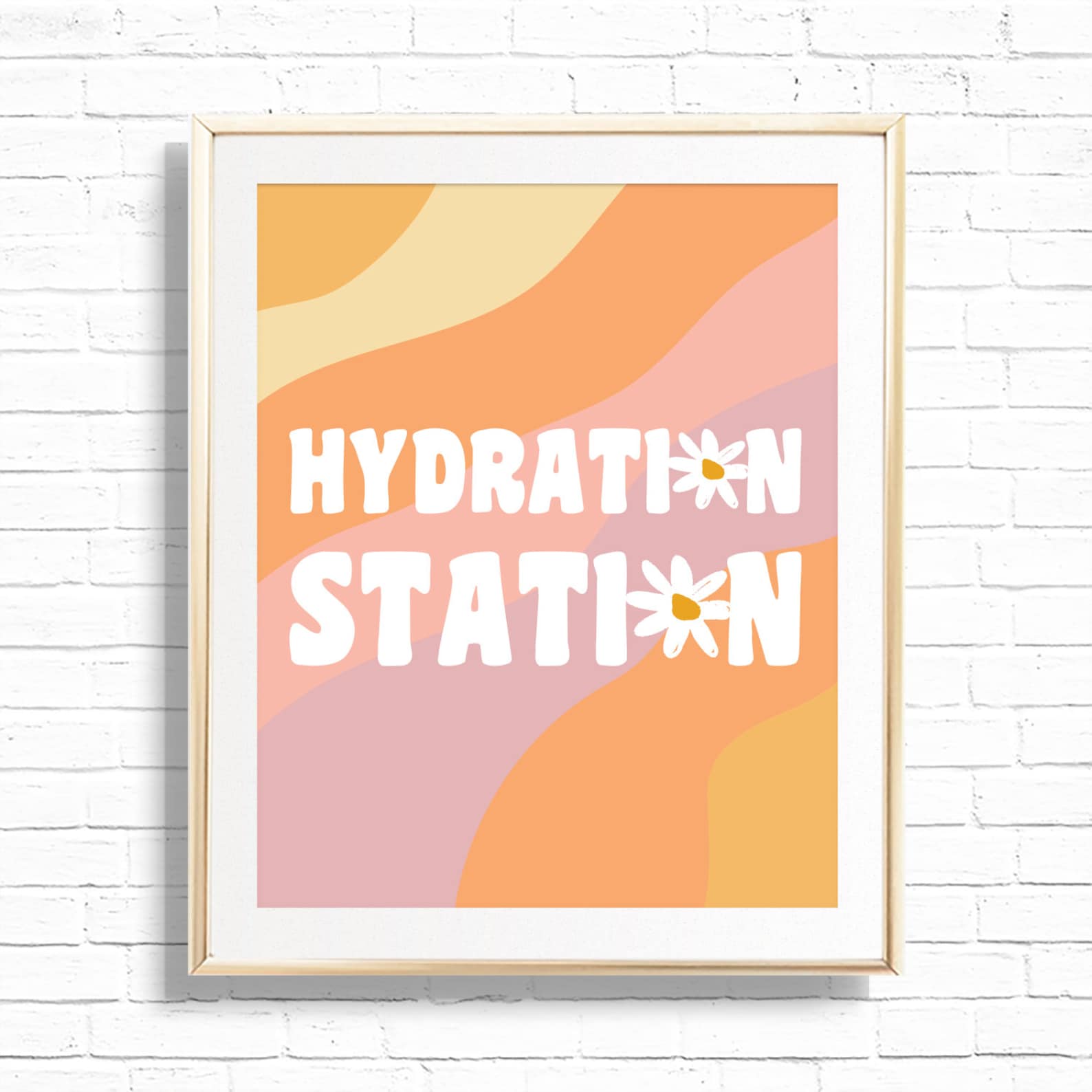Hydration Station Sign Printable Boho Hippie Peace Love - Etsy