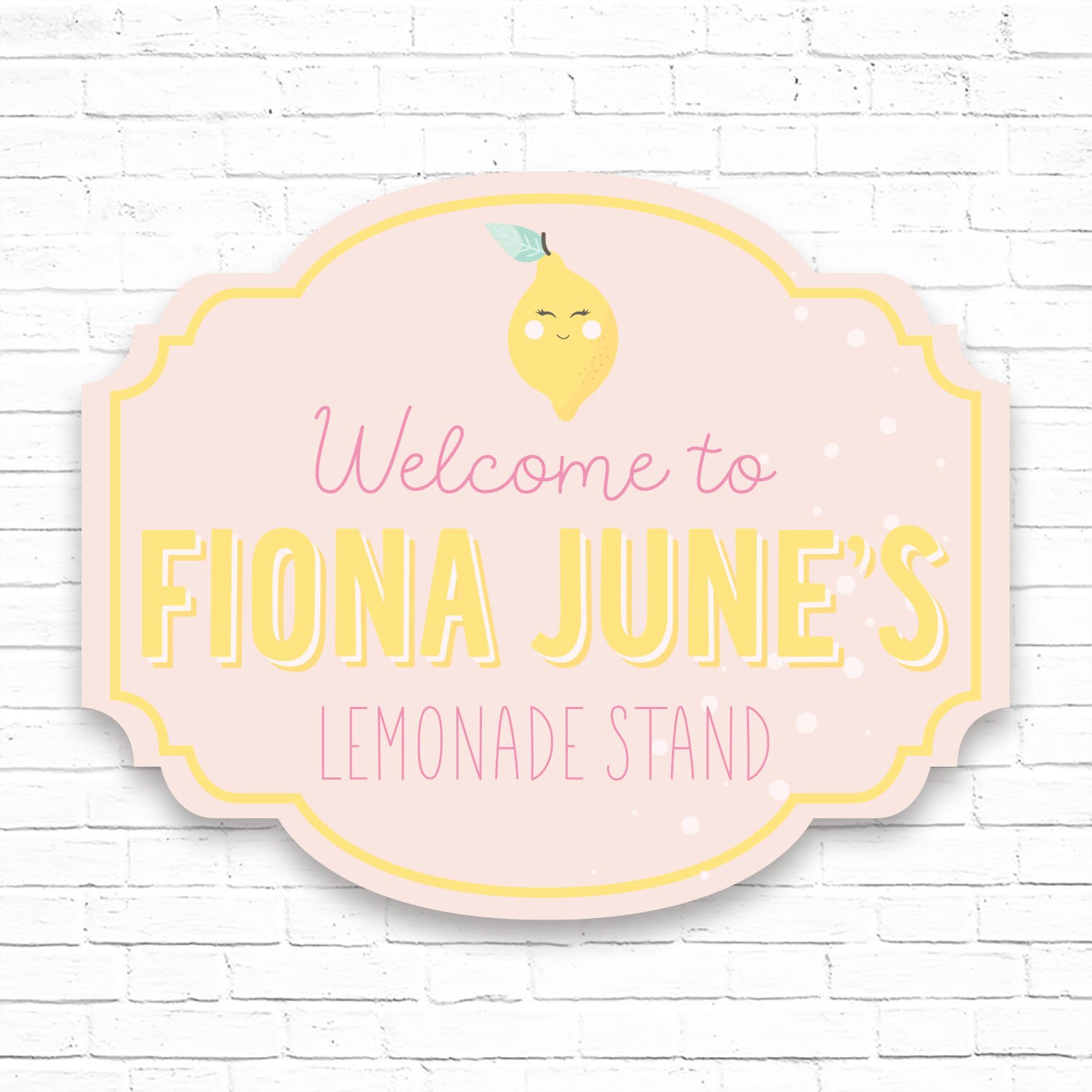 Pink Lemonade Stand Signs