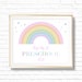 First Day of School Sign - Printable Pastel & Iridescent Rainbow ...