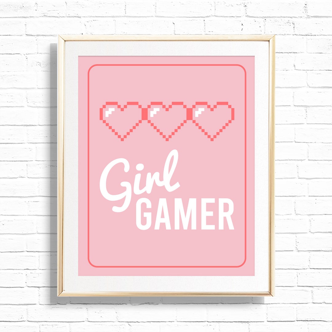 Girl Gamer Sign - Printable Girl Gamer Birthday Party Print - Girls ...