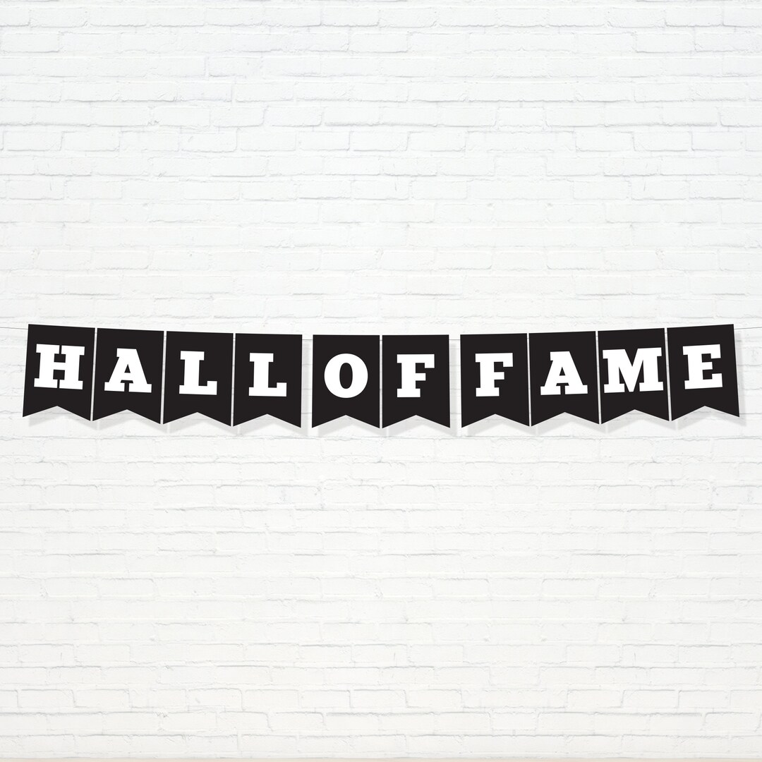 Hall of Fame Banner - Printable Ice Hockey the Great One 1st Birthday ...