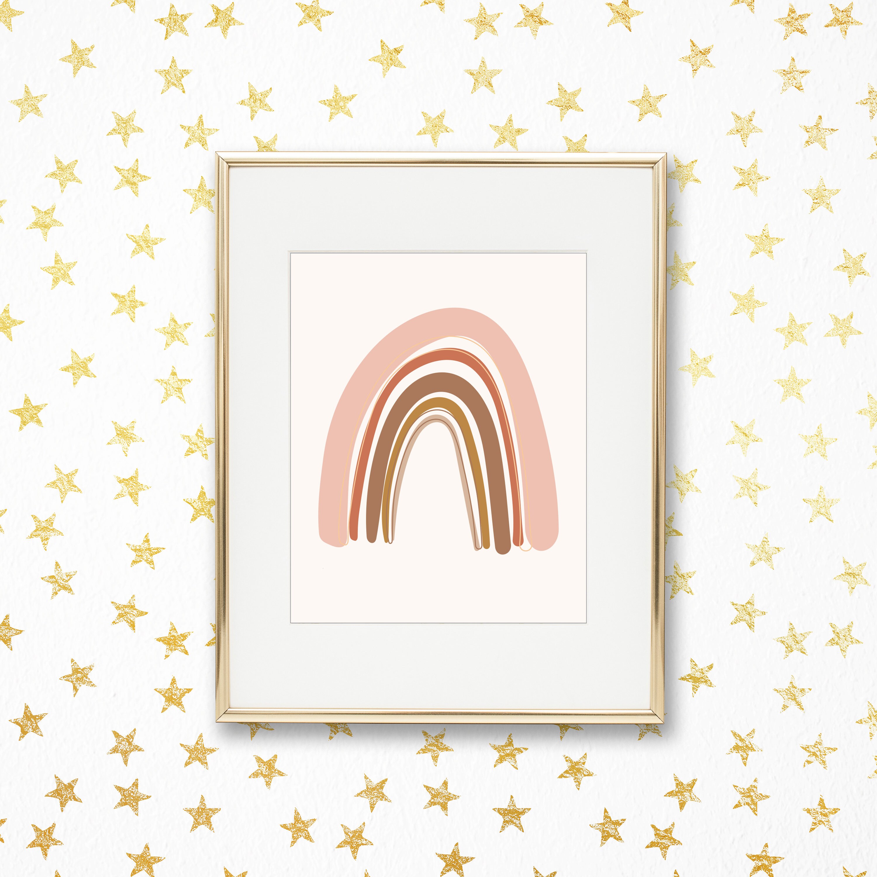 Boho Rainbow, Sun, Land of Make Believe Playroom Art Print Set of 3 ...