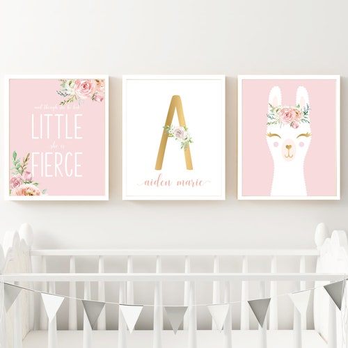 Llama Nursery Wall Art Printable Set of 3 Alpaca Prints - Etsy