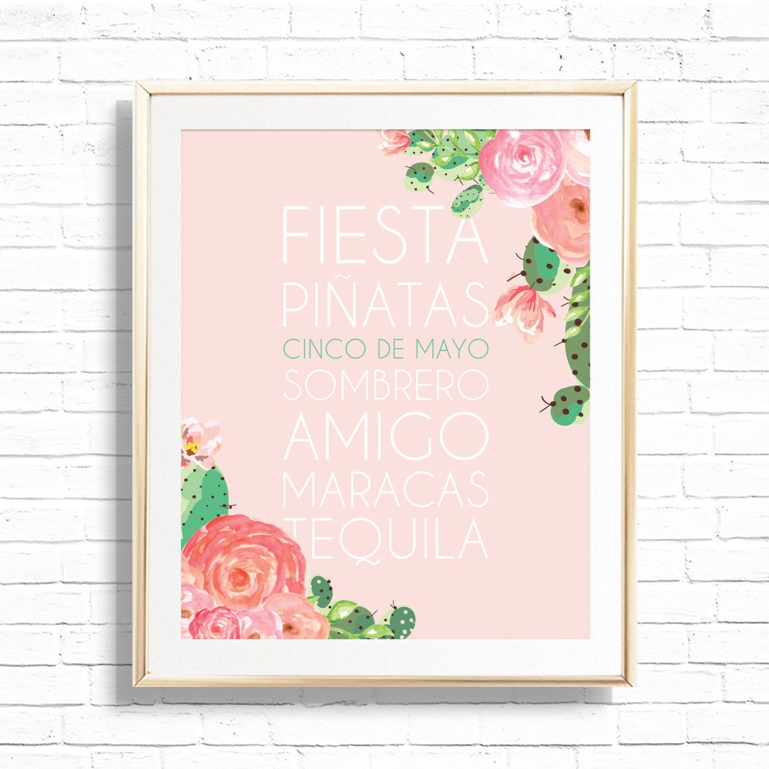 Cinco De Mayo Art Print - Printable Wall Decor - Home Wall Art Gallery ...