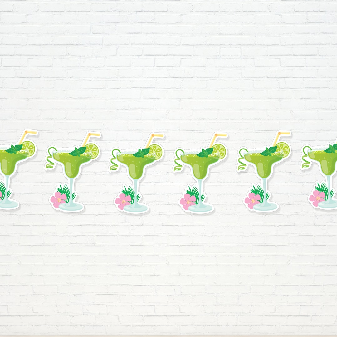 Margarita Garland - Printable Margs and Matrimony Birthday Party Banner ...