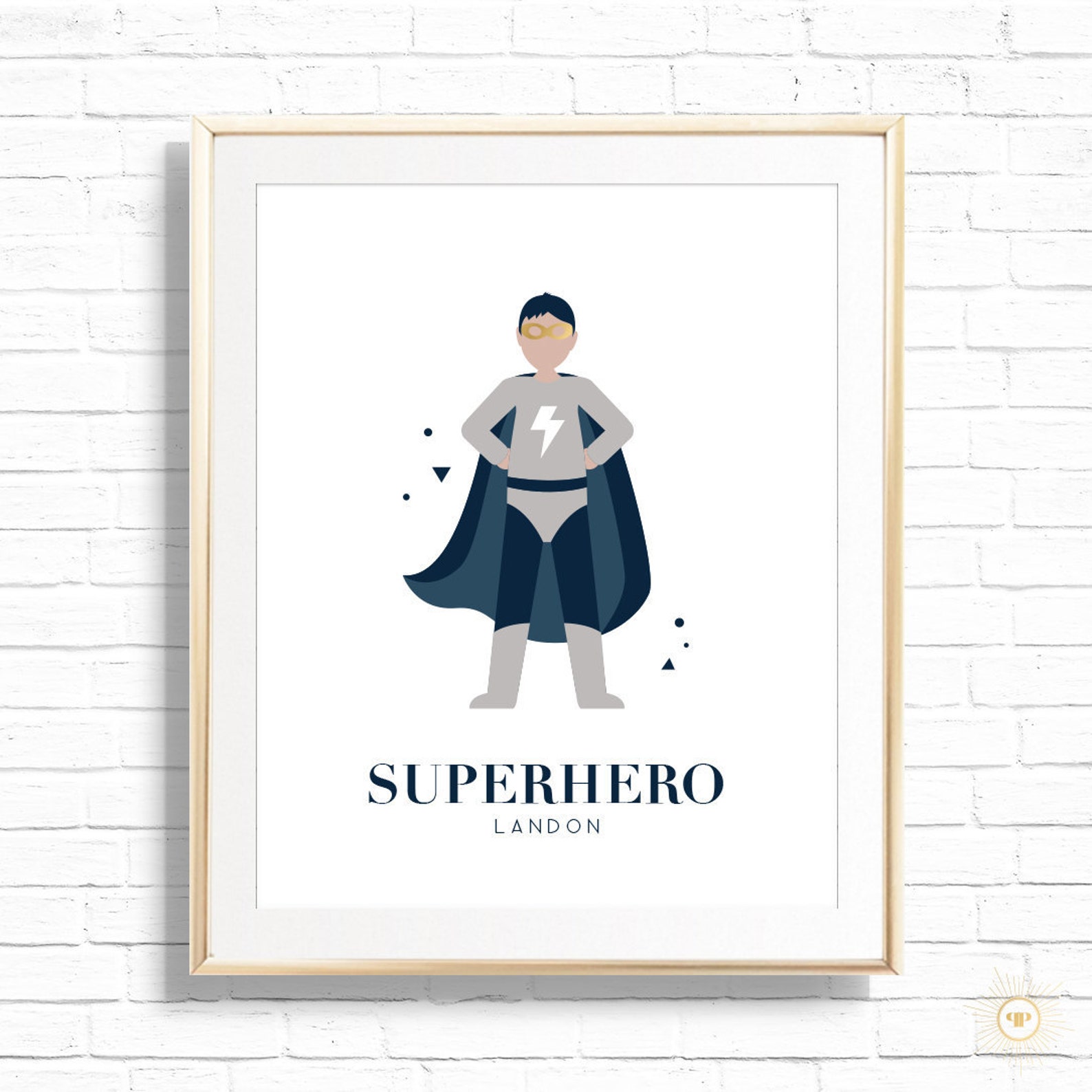 Personalized Superhero Art Print Printable Custom Superhero - Etsy